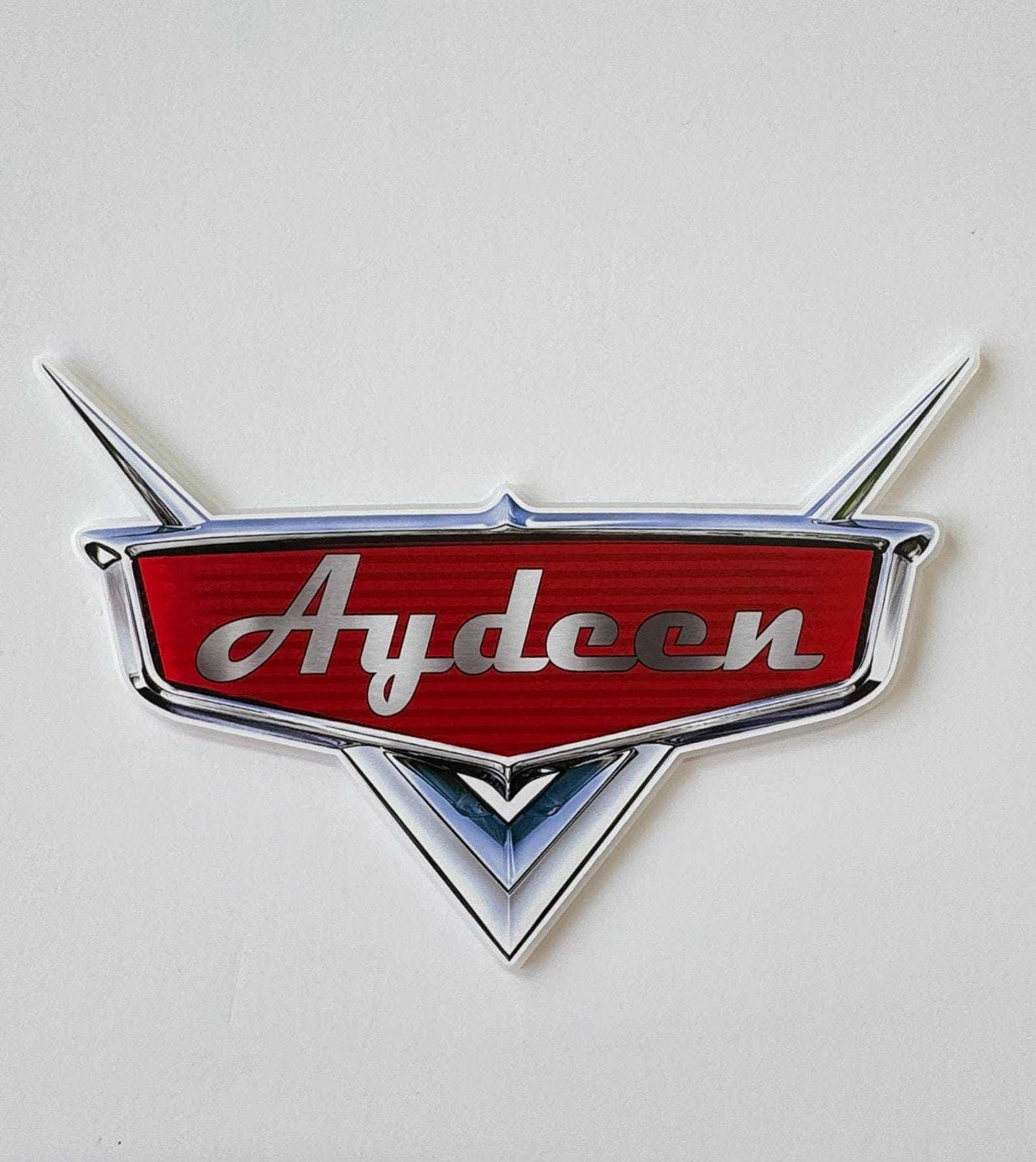 Customizable Name Car Logo Foam Sign | Race Car Themed | Race Track ...