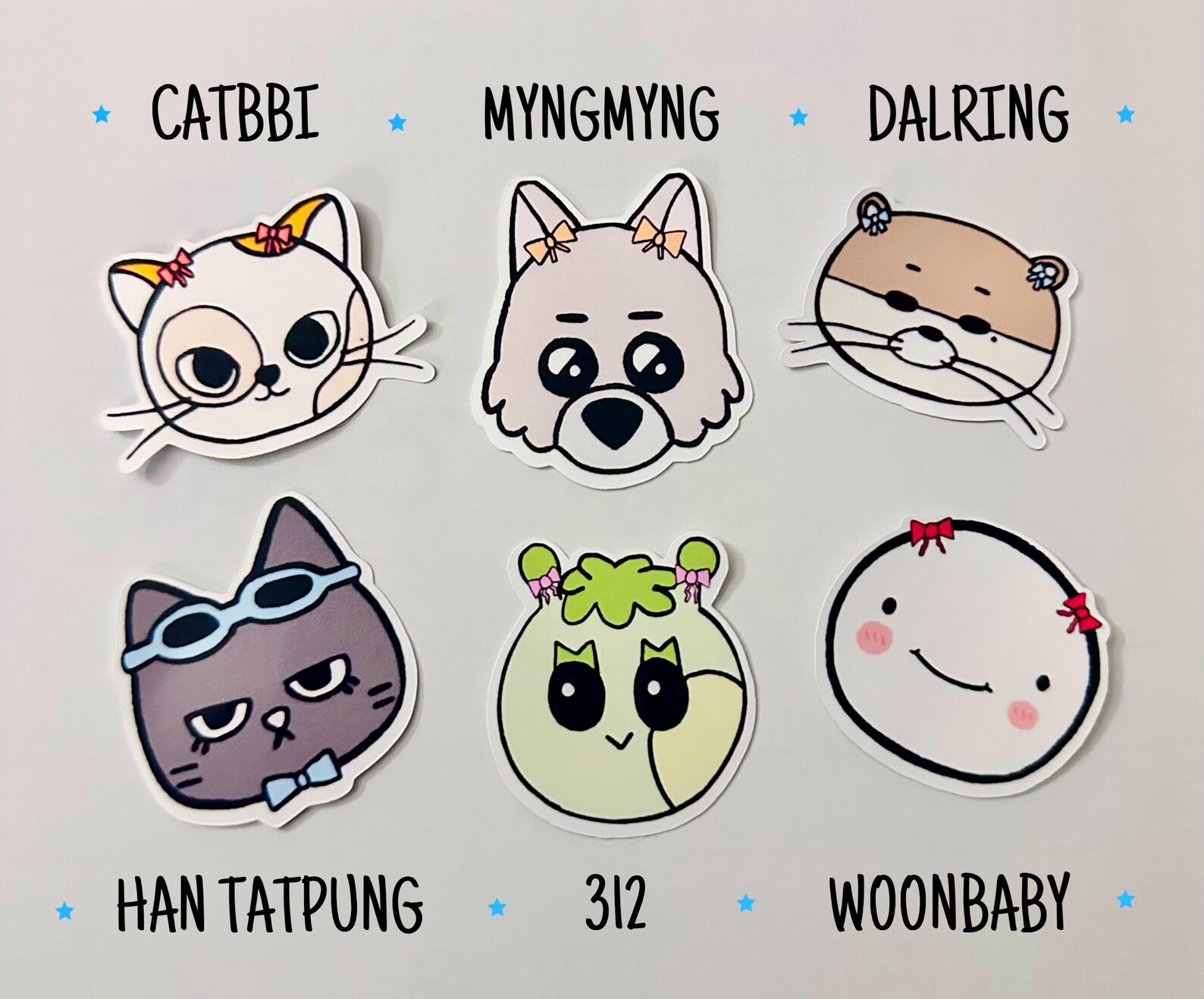 BOYNEXTDOOR BBNEXDO CHARACTERS Cute Bow Stickers - Etsy