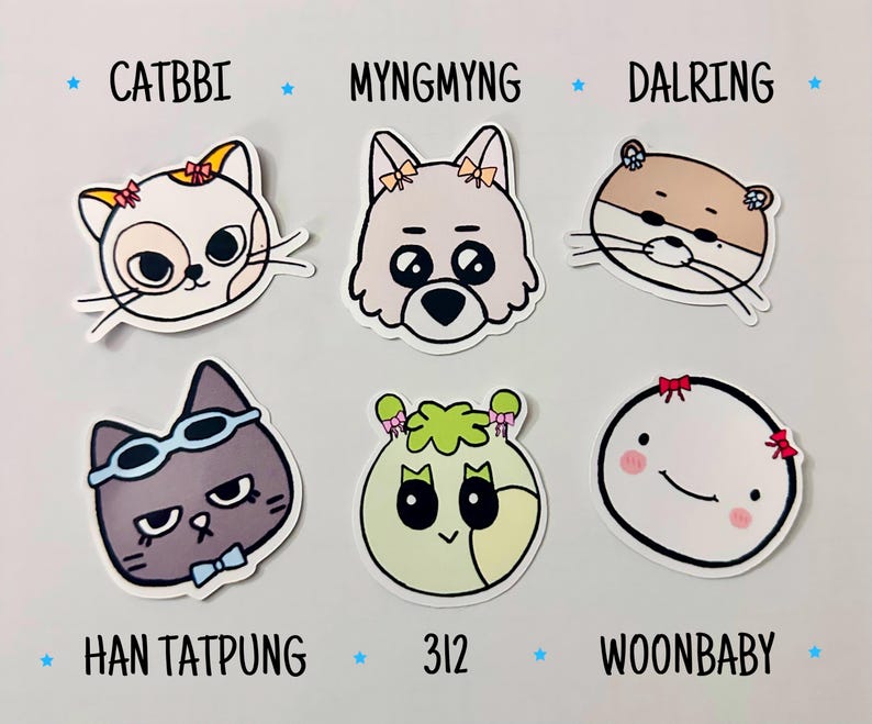 BOYNEXTDOOR BBNEXDO CHARACTERS Cute Bow Stickers - Etsy