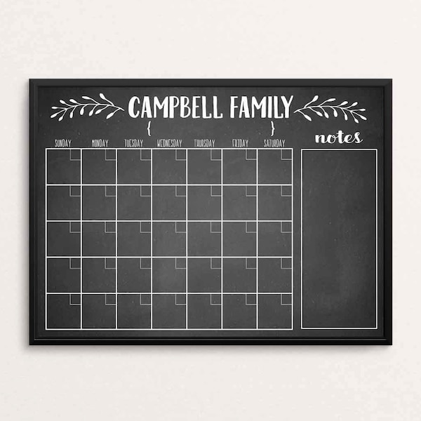 Chalkboard Calendars - Etsy