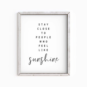 Sunshine Quote-sunshine Printable-inspirational Quote-printable-instant ...