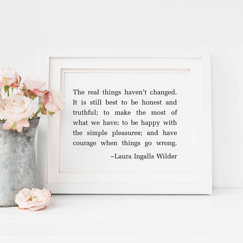 Laura Ingalls Wilder Quote - Etsy