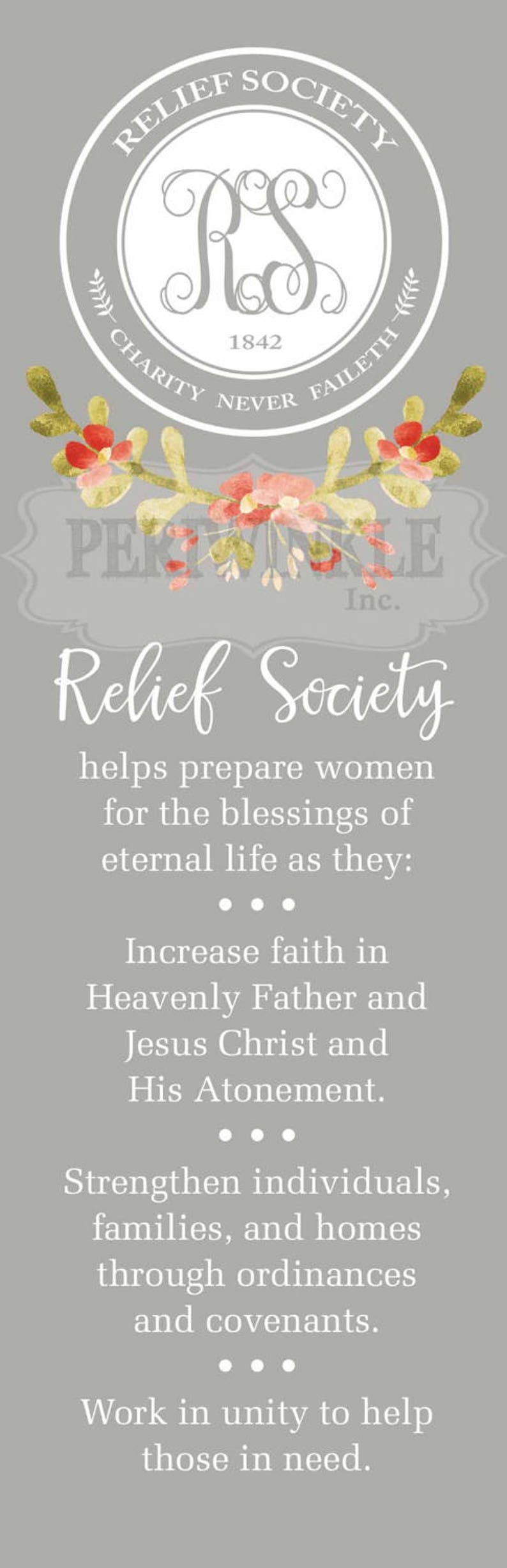 LDS Relief Society Printable Set-Relief Society | Etsy