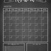 Chalkboard Calendar Printable-chalkboard Dry Erase-cutomizable Mulitple ...