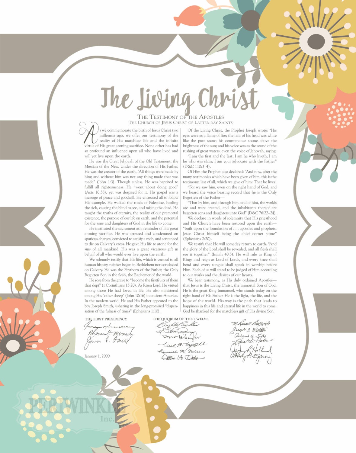 The Living Christ-printable-lds-instant Download-3 Sizes Included - Etsy