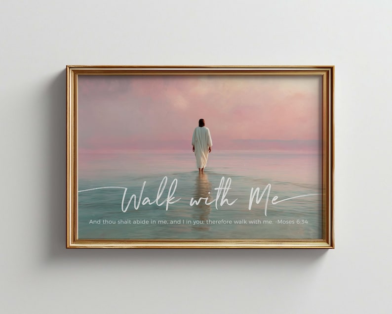 LDS Youth Theme 2026 Printable Wall Art – "walk With Me" (instant ...