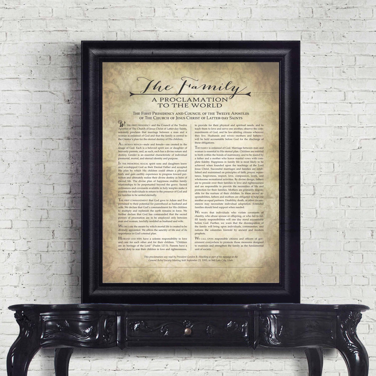 Family Proclamation-instant Download-digital Files-multiple Sizes ...