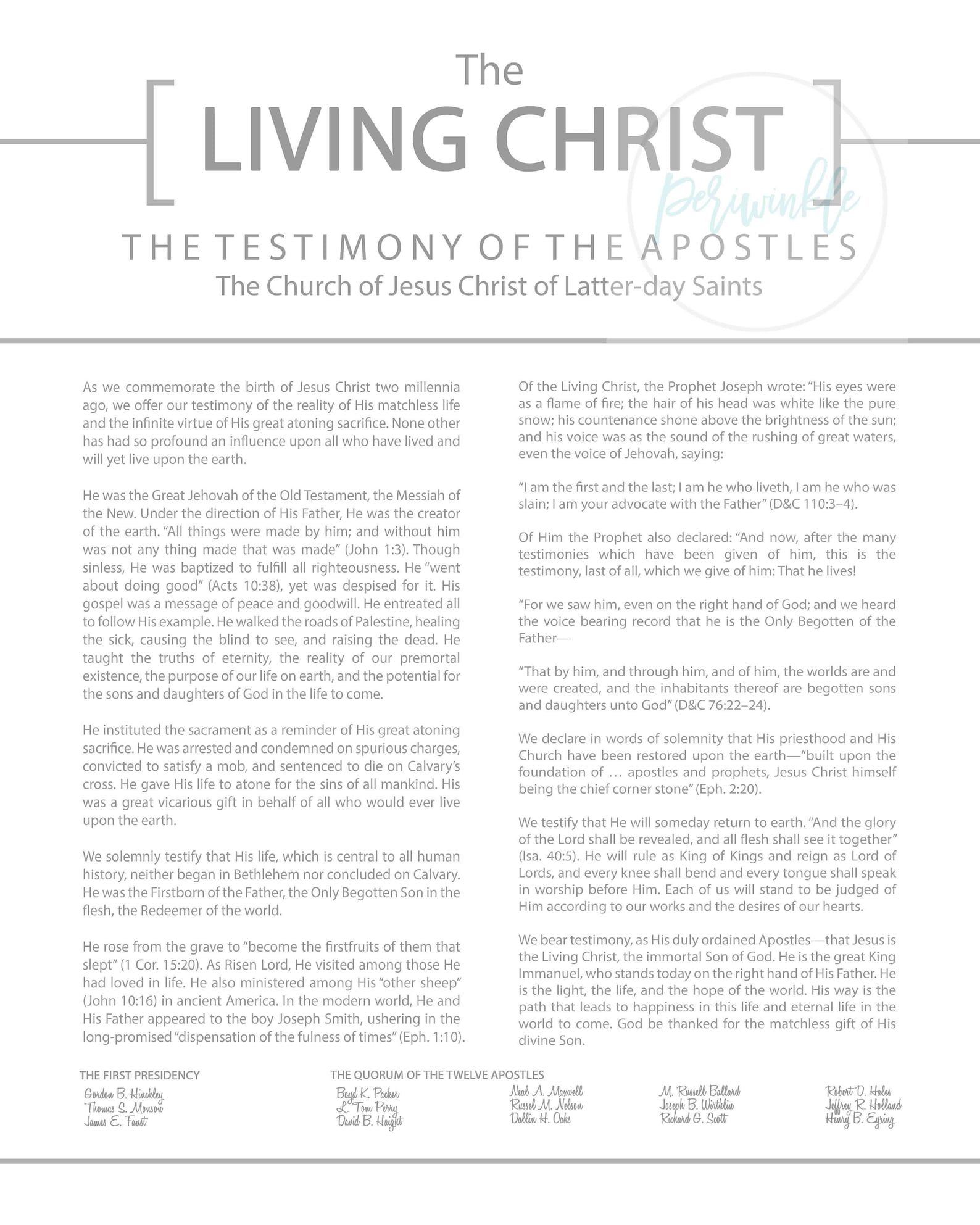 The Living Christ-printable-clean Modern Style-grey - Etsy