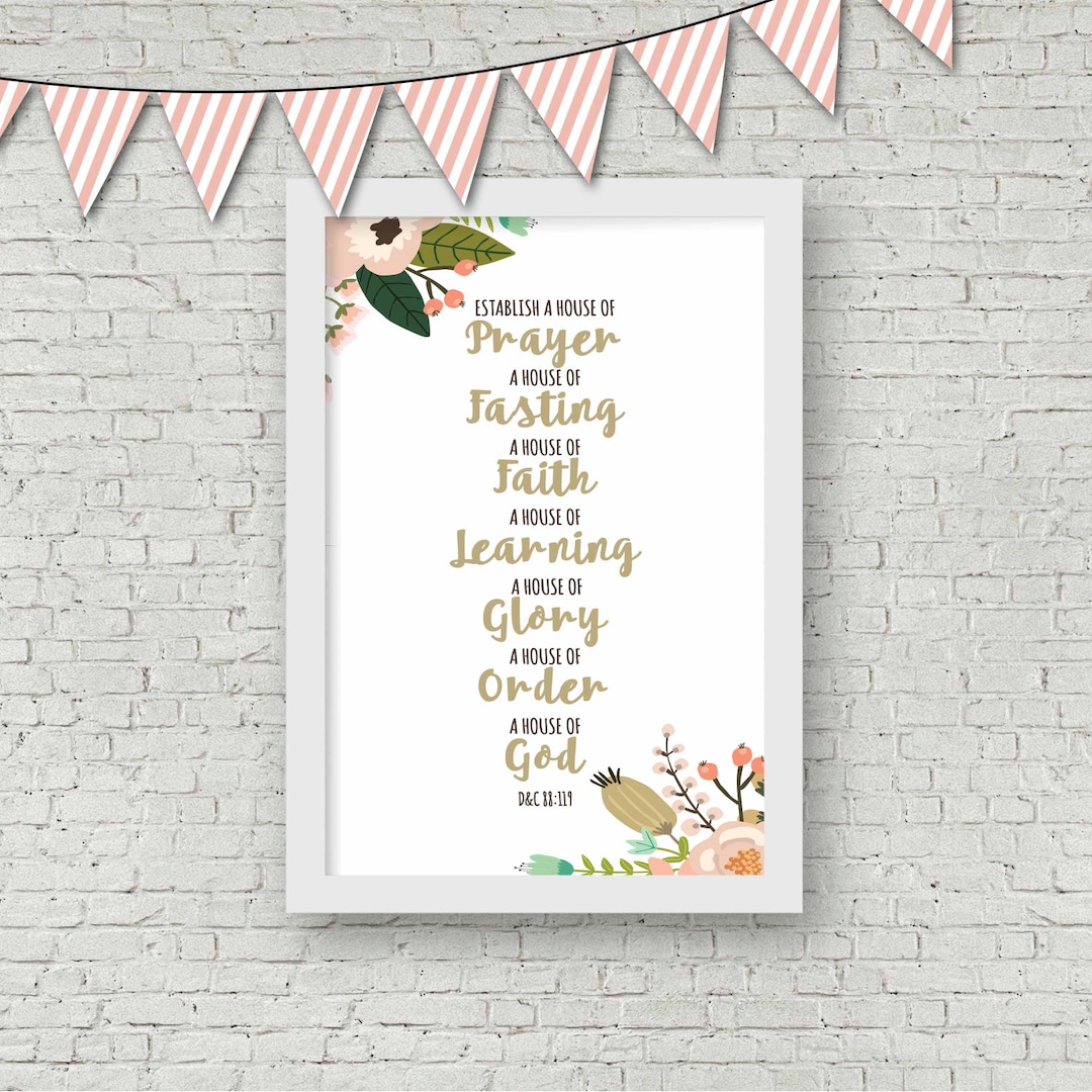 Establish a House Of... D&C 88:119-scripture Printable-lds-house of ...