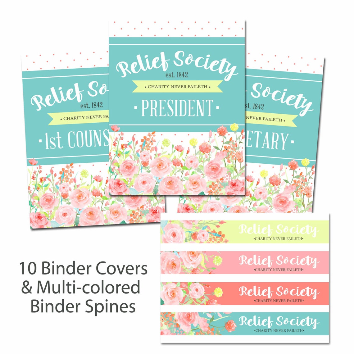 LDS Relief Society Binder Covers & Spines-instant Download Printables ...