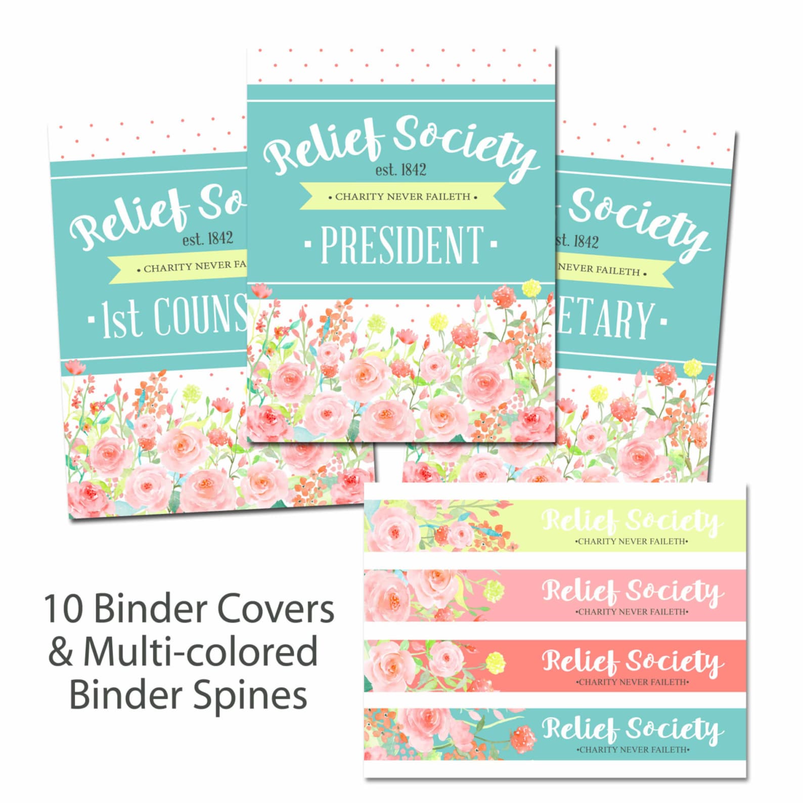 LDS Relief Society Binder Covers & Spines-instant Download Printables ...
