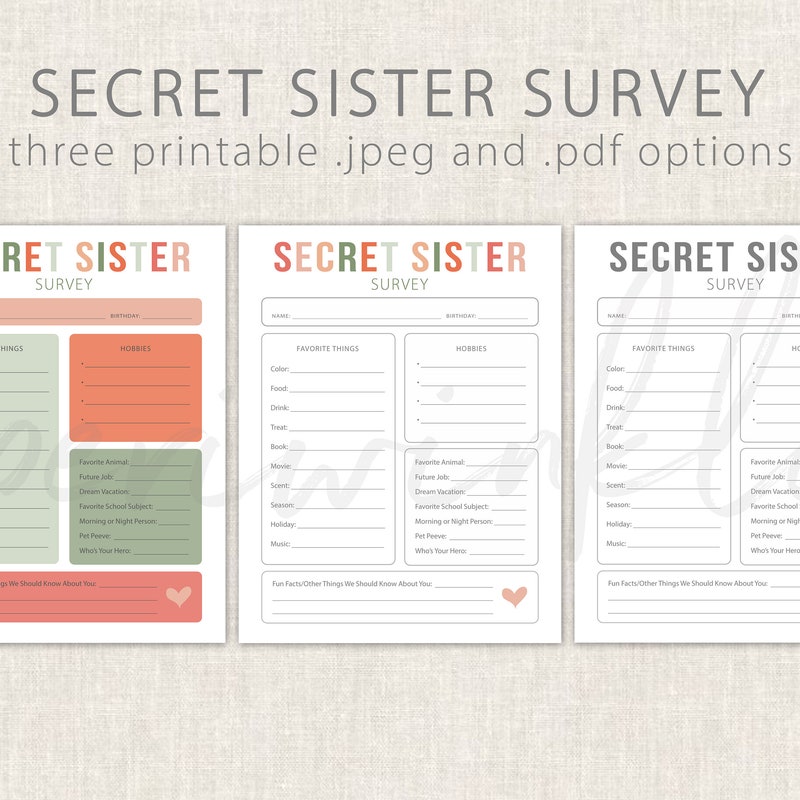 Secret Sister - Etsy