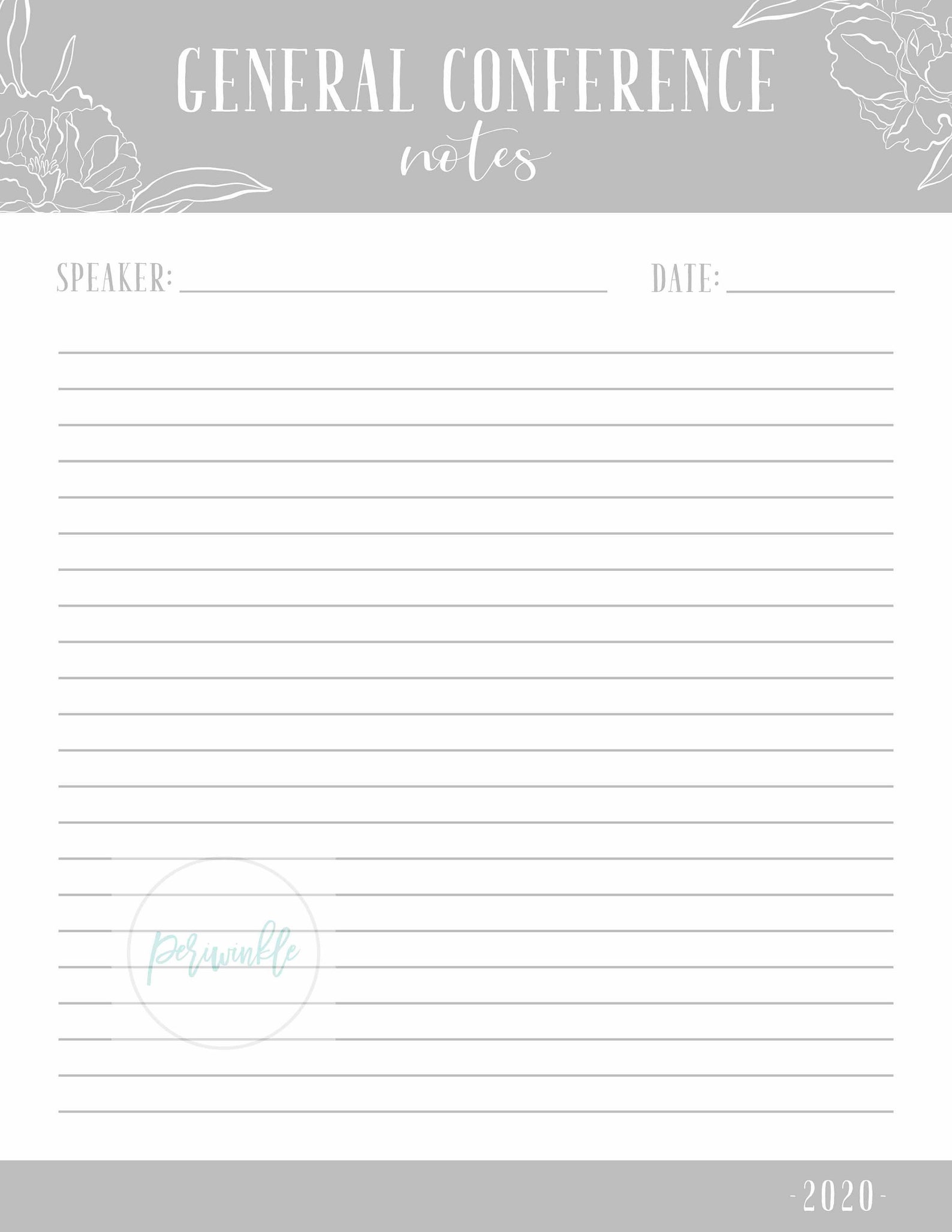 General Conference Notes/journal Packet-april - Etsy