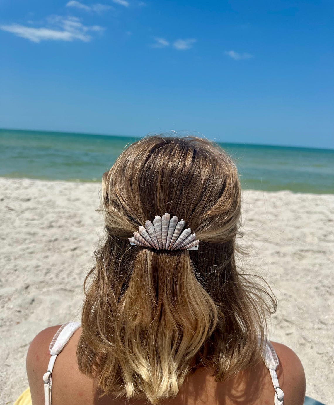 Handmade Shell Hair Barrette - Etsy