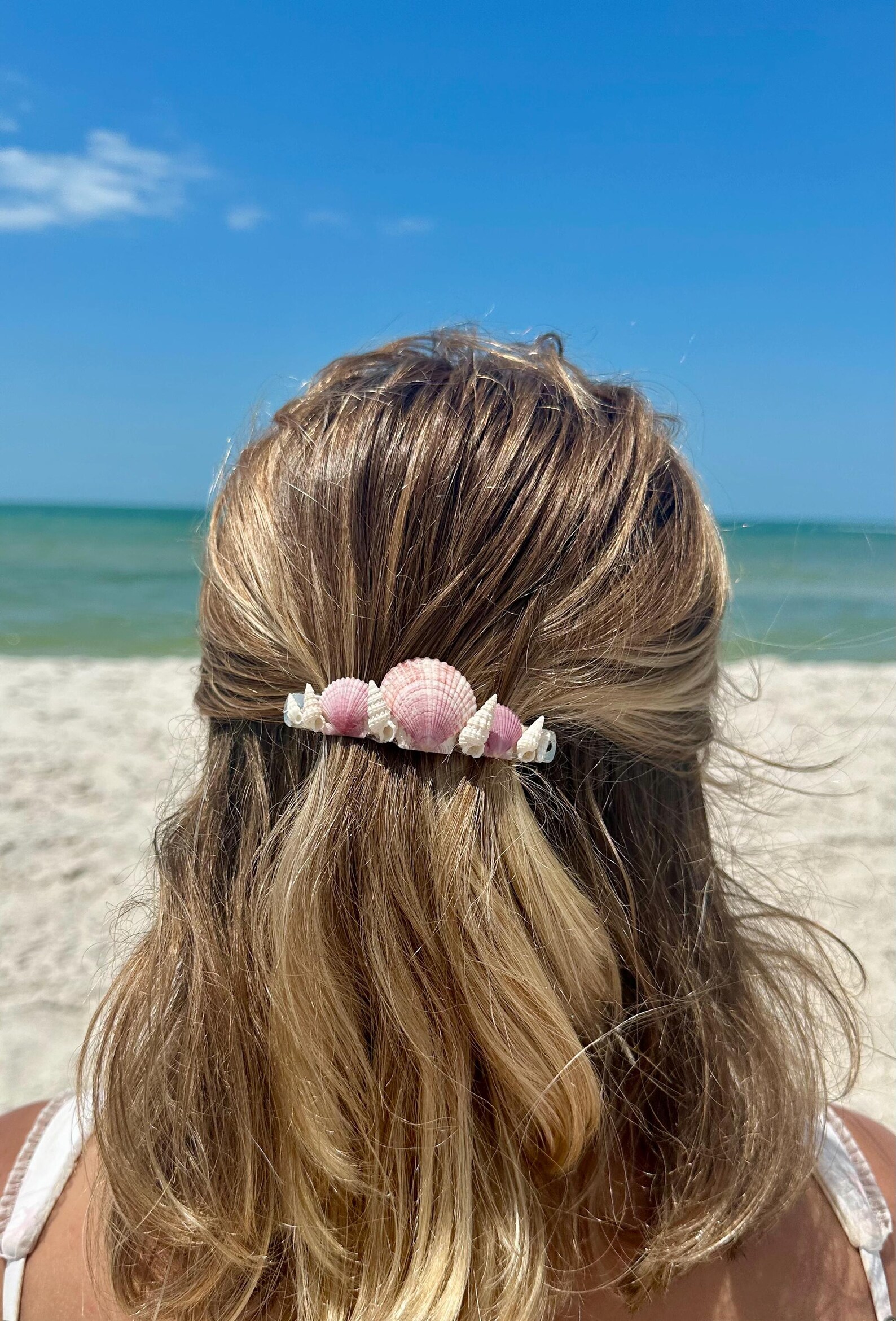 Handmade Shell Hair Barrette - Etsy
