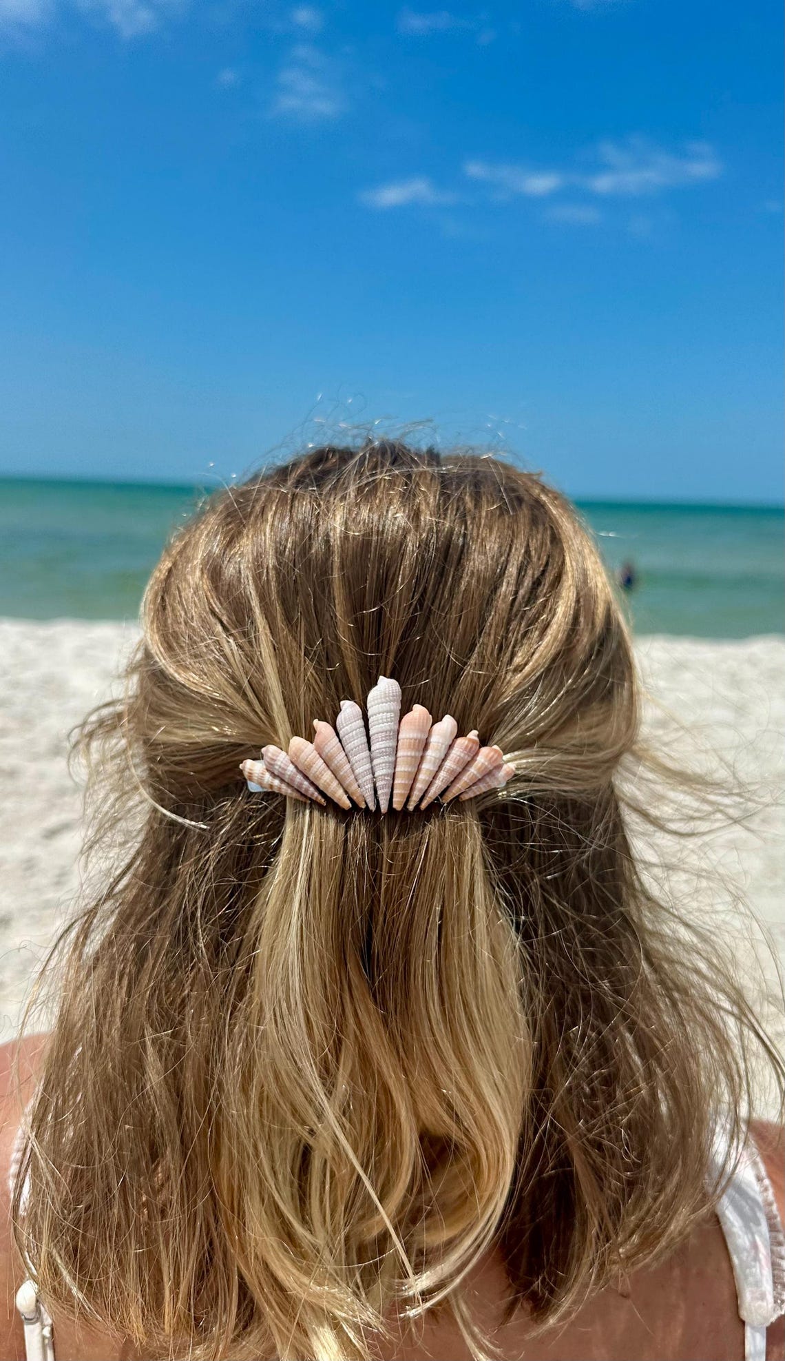 Handmade Shell Hair Barrette - Etsy
