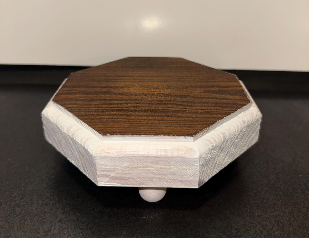 Wood Riser ,wood Octagon , Living Room Decor, Bathroom Decor, Rustic ...