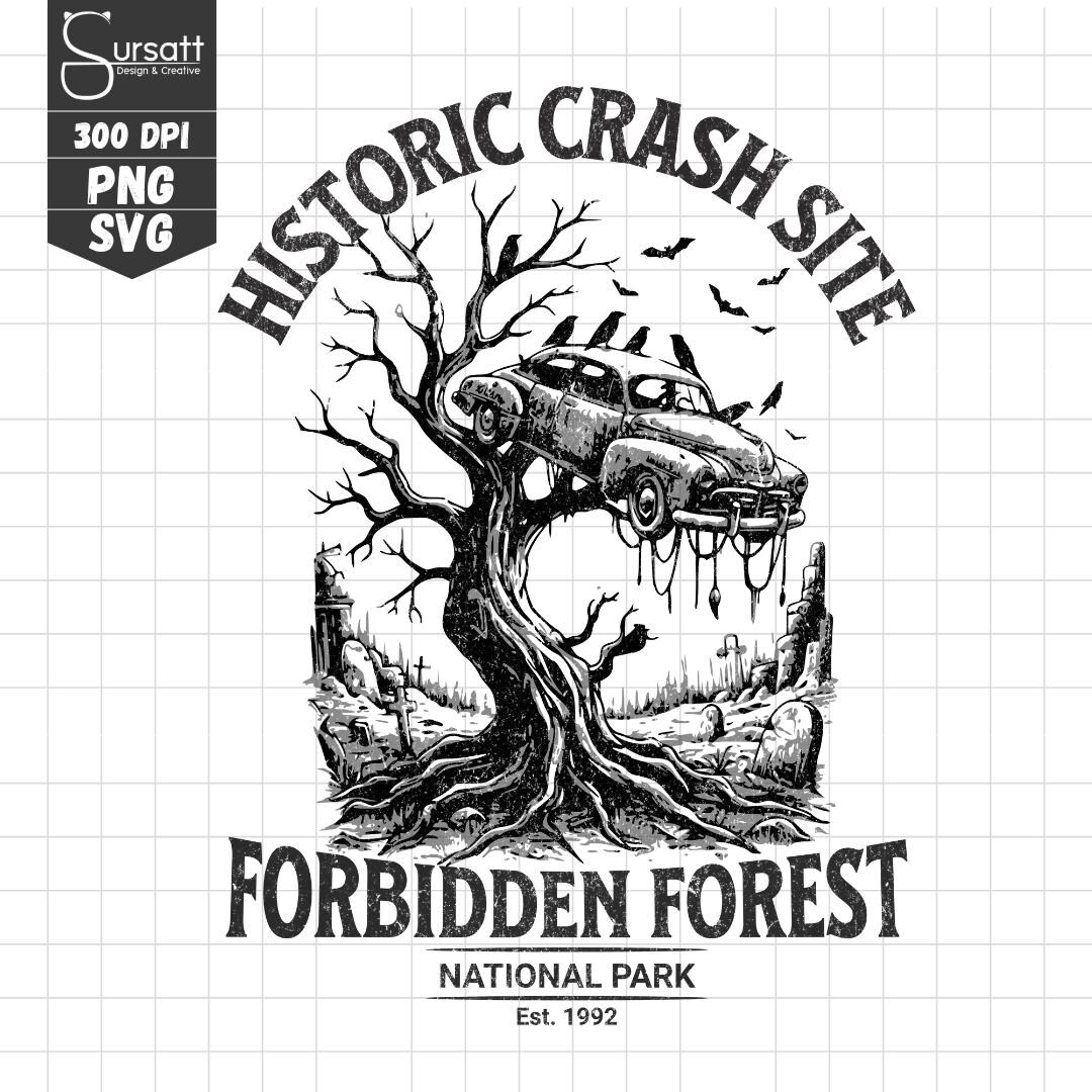 Vintage Car Crash Site Graphic, Dark Academia Shirt Design (PNG, SVG ...