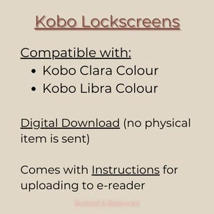 Kobo Orange Floral Screensaver Set: Clara Colour & Libra Colour ...