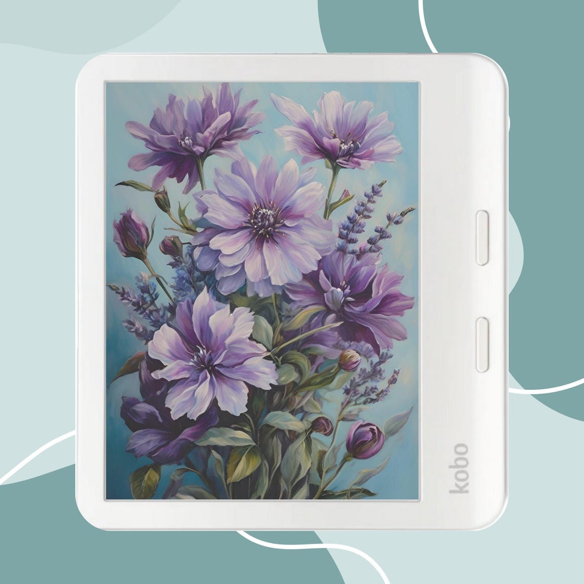 Kobo Blue Screensaver Set of (3) | Digital Download | Kobo Clara Colour ...