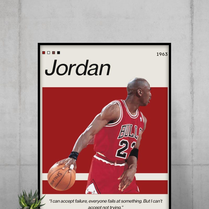 Michael Jordan Poster - Etsy