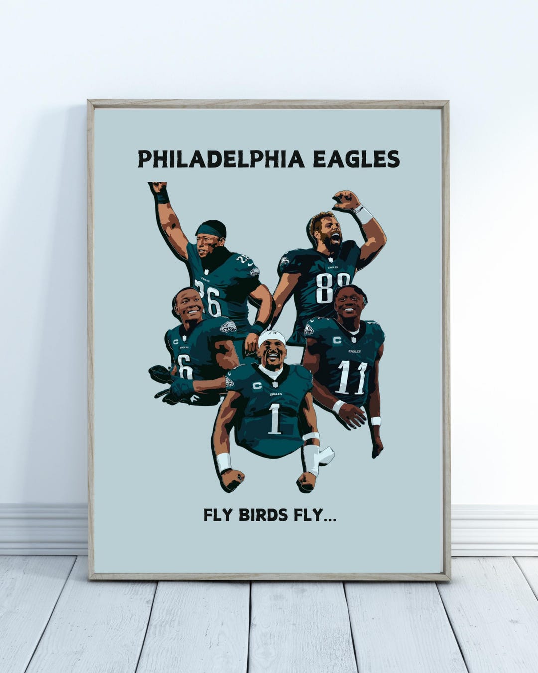 Philadelphia Eagles Poster - Jalen Hurts Poster - Super Bowl - Boys ...