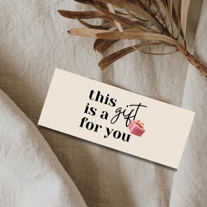 Editable Gift Card Template Printable Gift Voucher Template Modern DIY ...