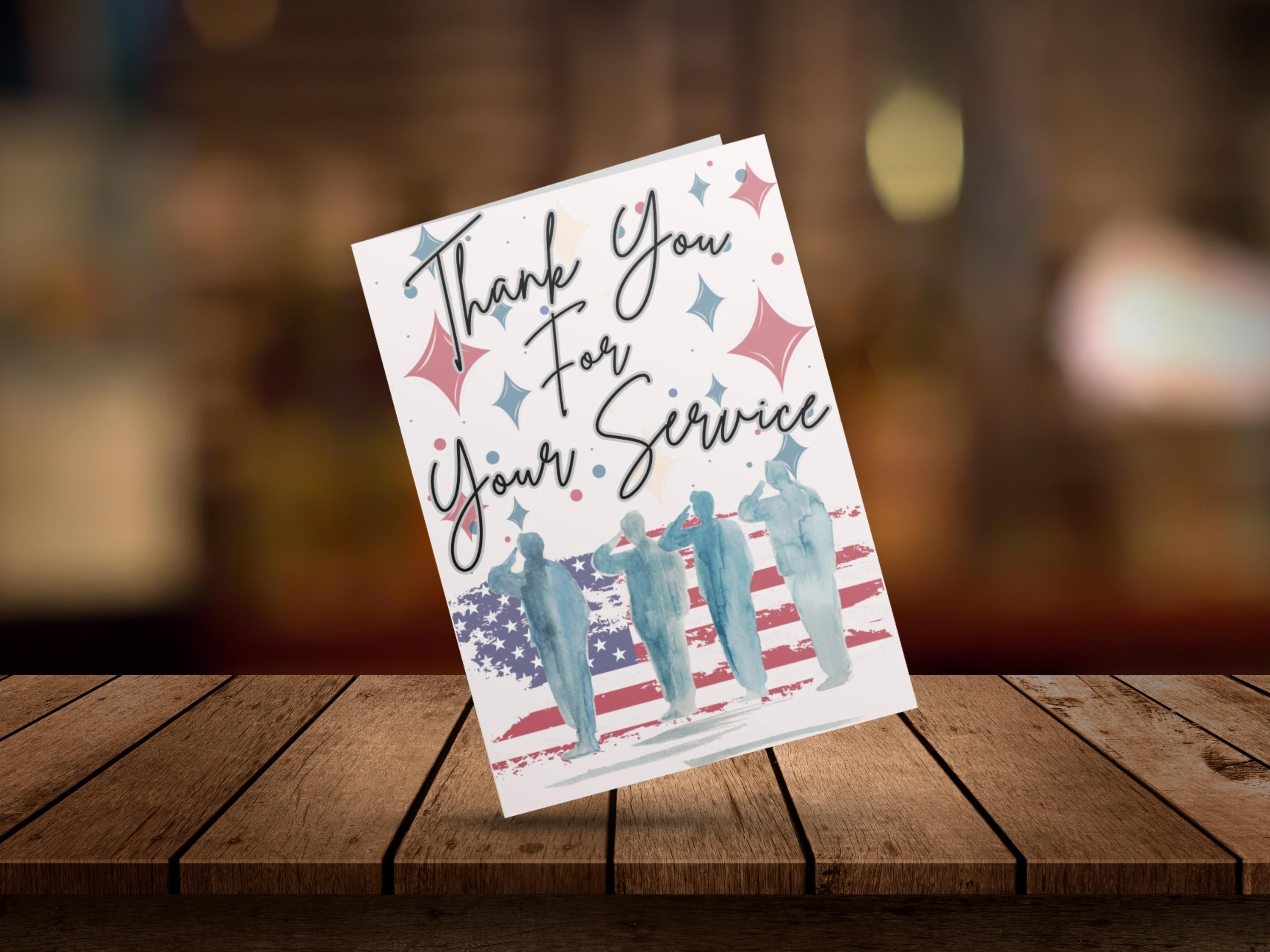 Printable “thank You for Your Service” Card | Military Appreciation ...