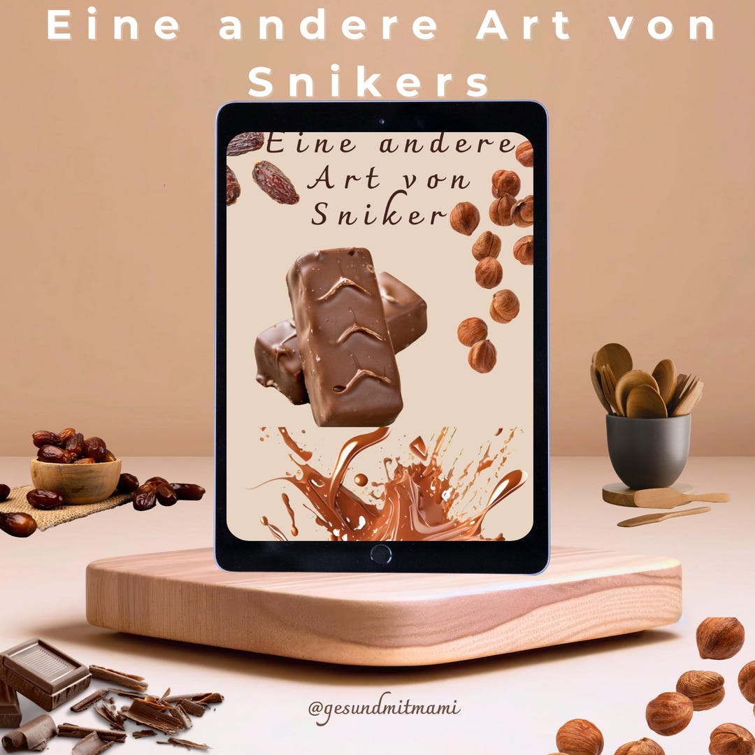 DIY Snickers Recipe Template – Sugar Free & Vegan | Canva Design for ...