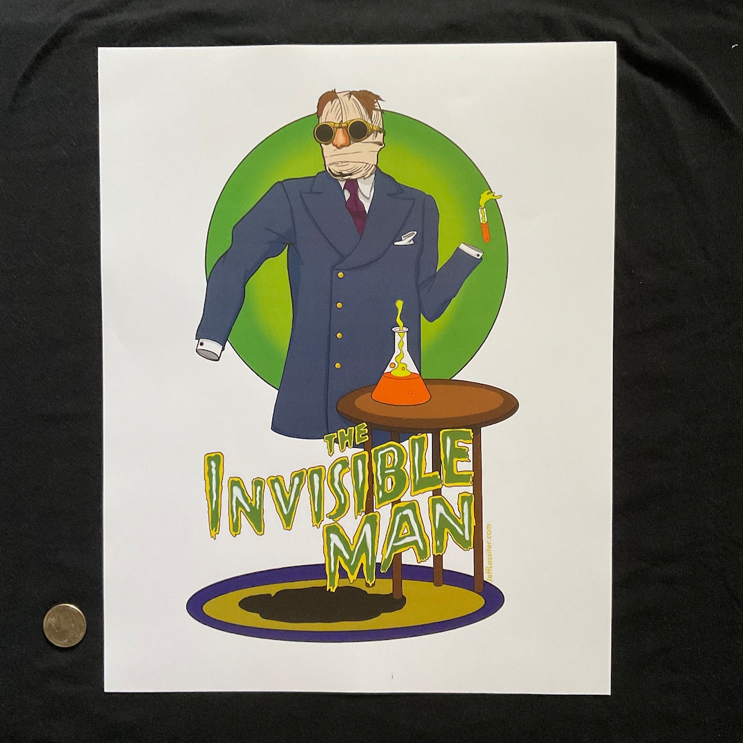 Universal Monsters Invisible Man Print - Etsy