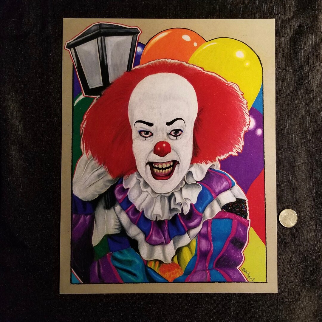 Pennywise ’90 Original Drawing - Etsy