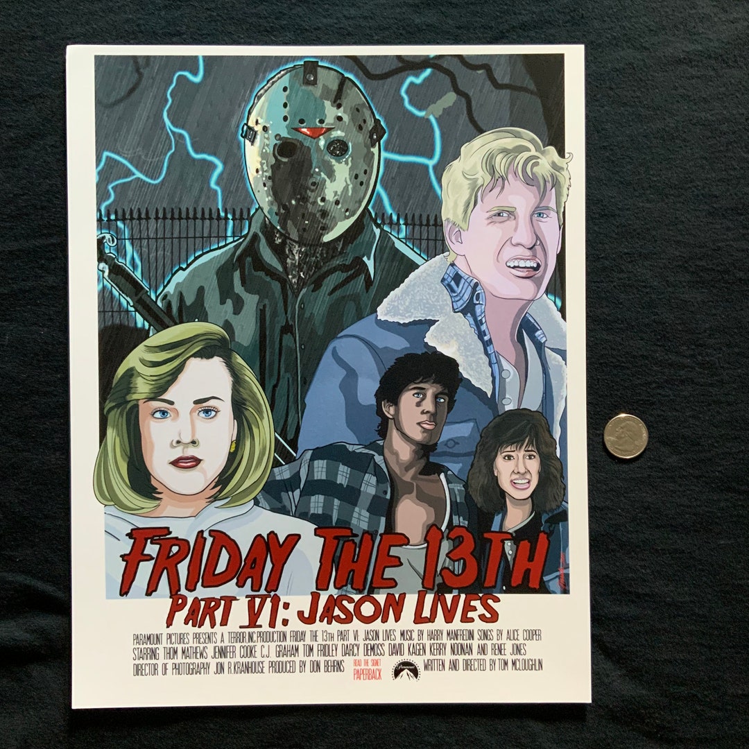 Friday the 13th Part 6: Jason Lives Print - Etsy