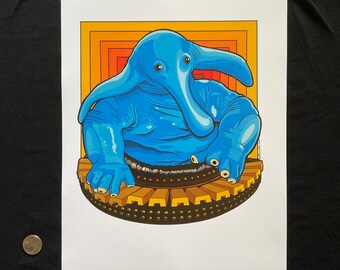 Vintage Max Rebo Band Print/max Rebo Band/star Wars/return of the Jedi ...