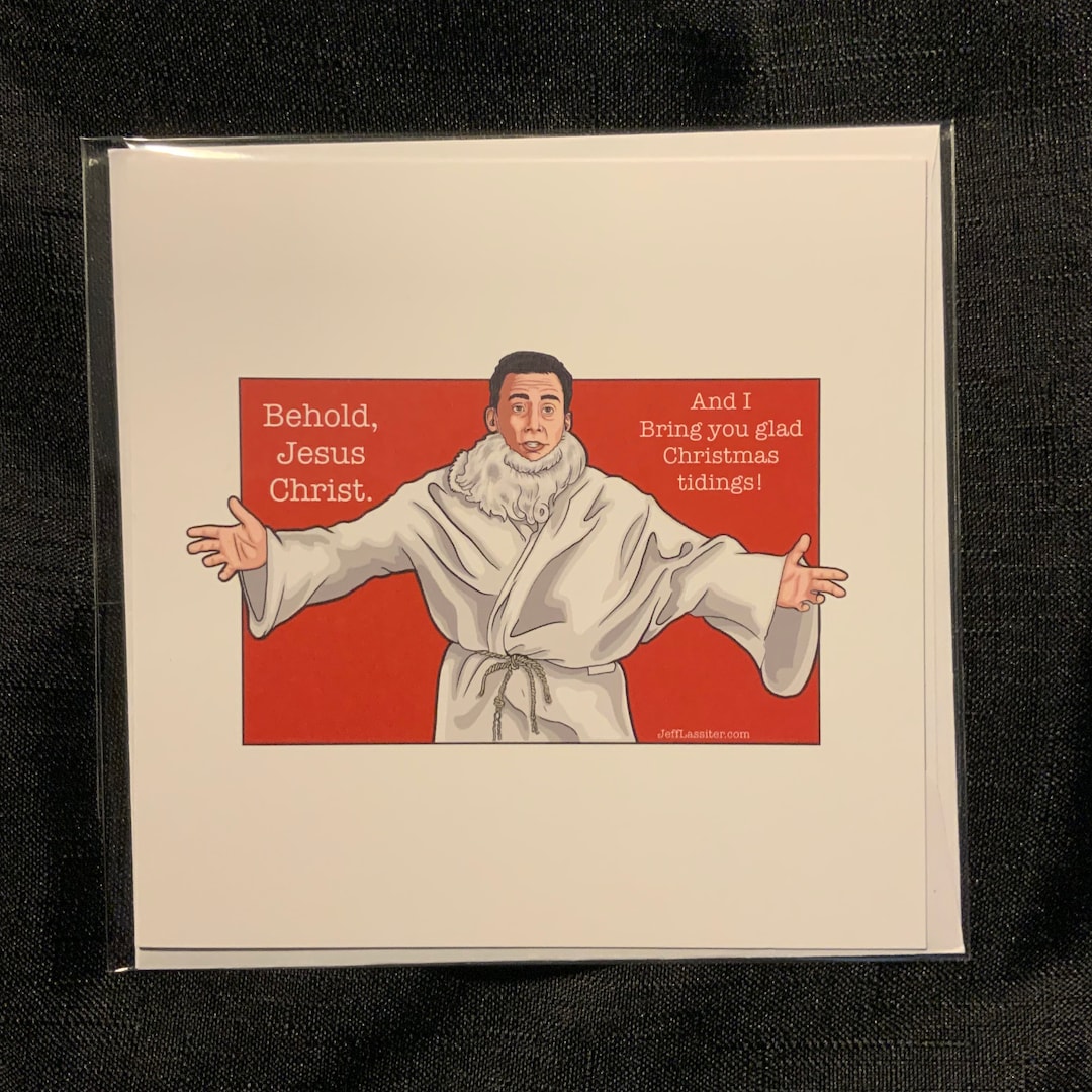 The Office Michael Scott Jesus Christmas Card - Etsy