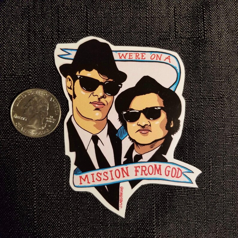 Blues Brothers Sticker-small - Etsy