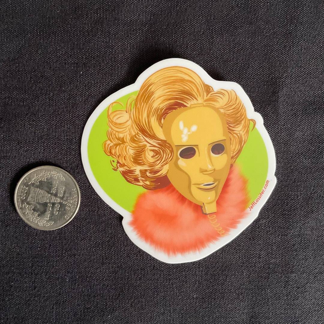 1960s Telephone Mask Sticker - Etsy