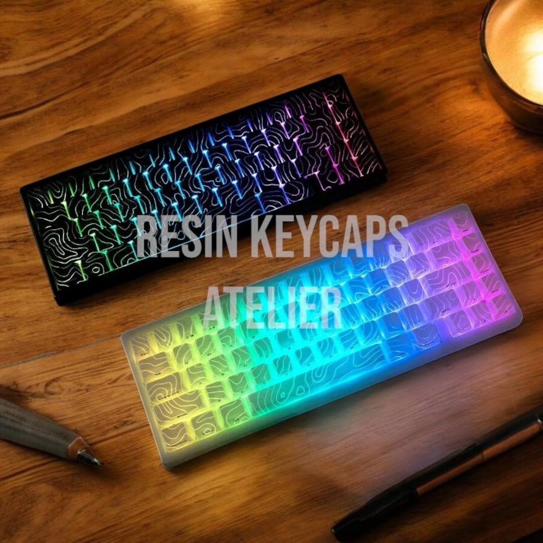 Topographic Keycaps Set – PBT, Cherry Profile, Gaming & Mechanical ...