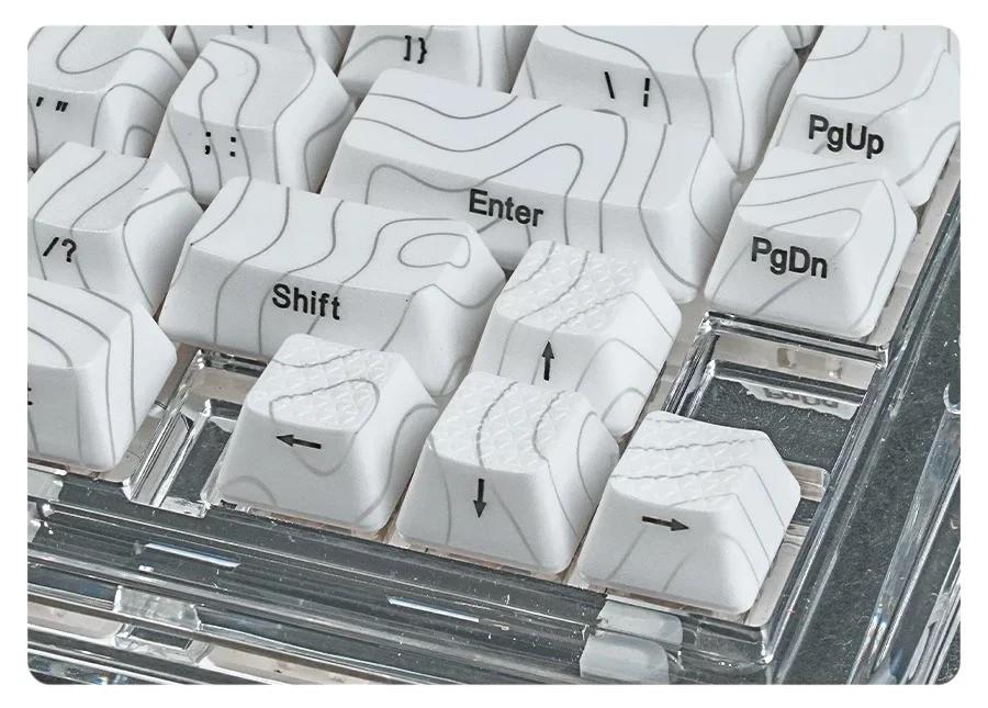 Topographic Keycaps Set – PBT, Cherry Profile, Gaming & Mechanical ...