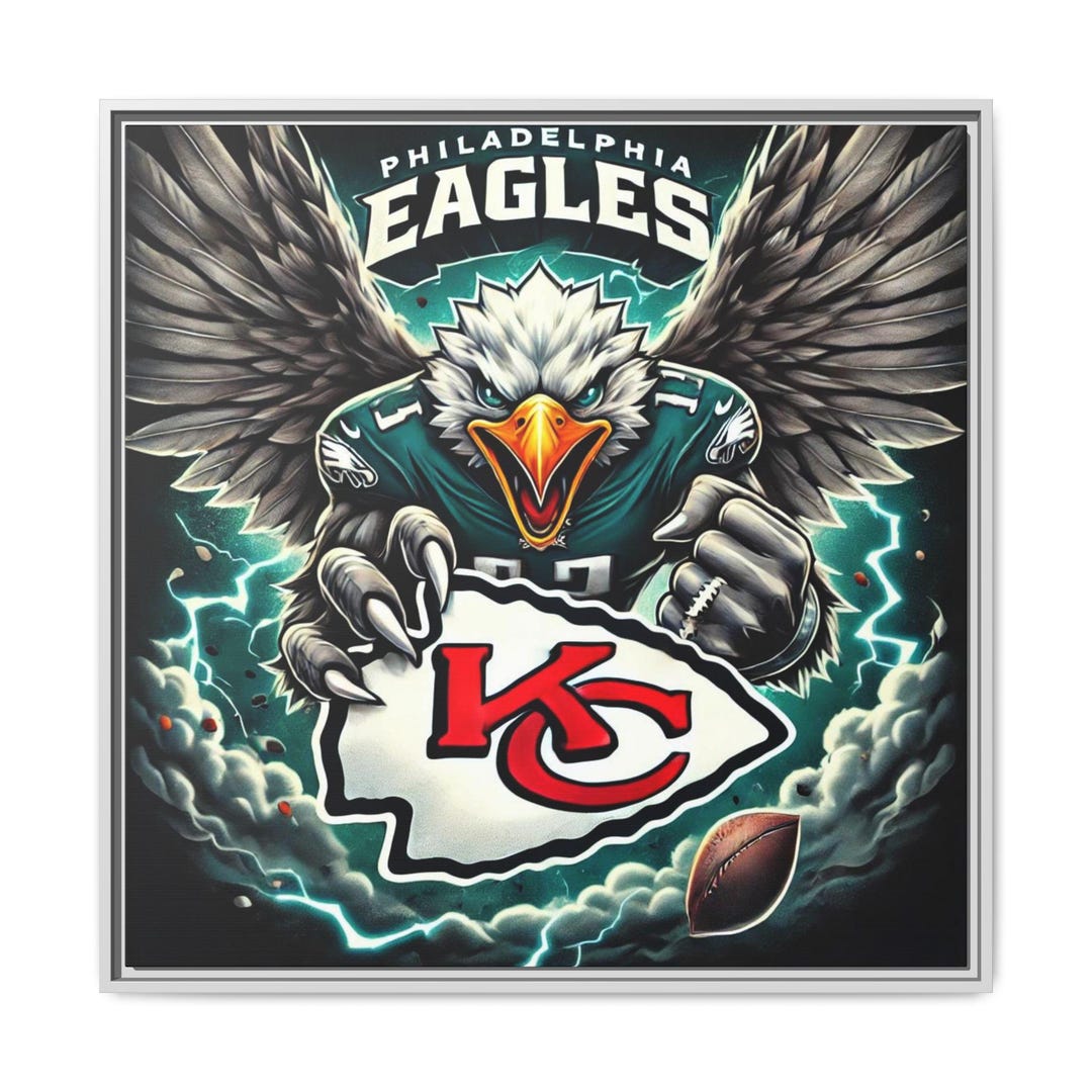Futuristic Philadelphia Eagles Wall Art Modern NFL Digital Print, Unique Philly Decor & Sports ...