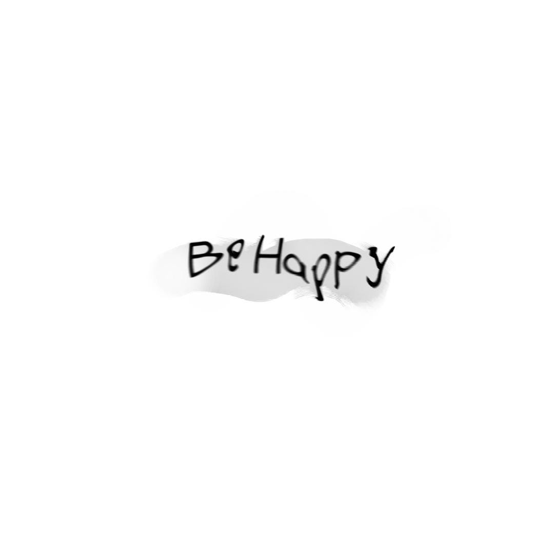 Be Happy Print 2D, Art, 2D Art, Image, 2D Image - Etsy