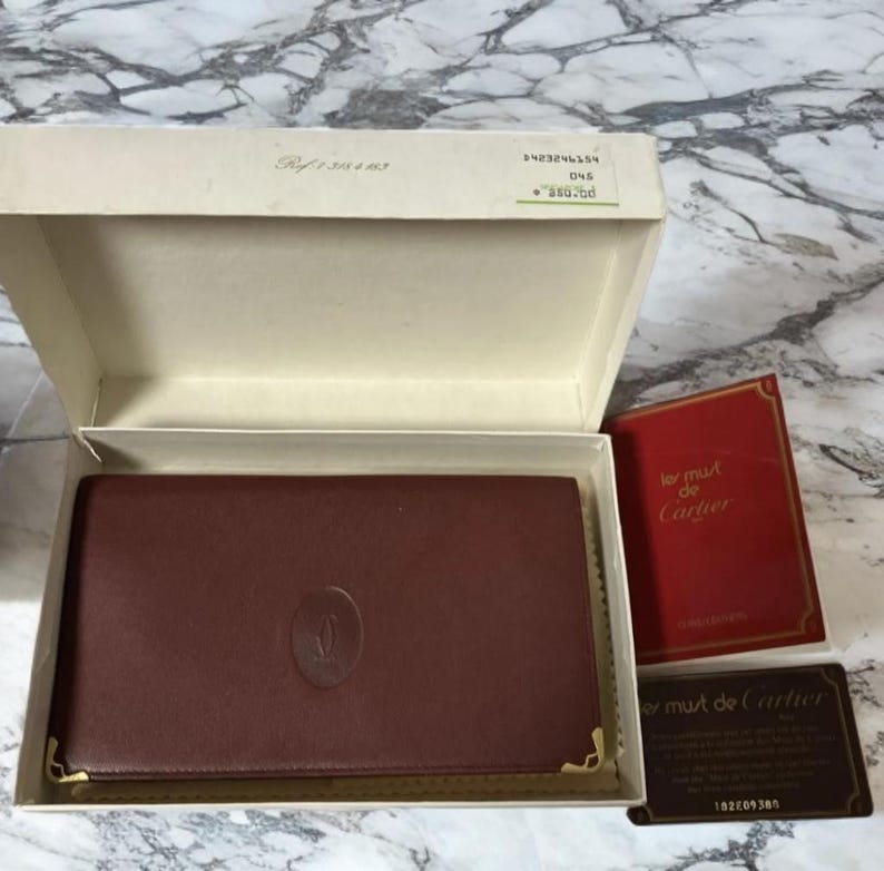 Perfect Authentic must De Cartier Leather Wallet With Original Box and ...