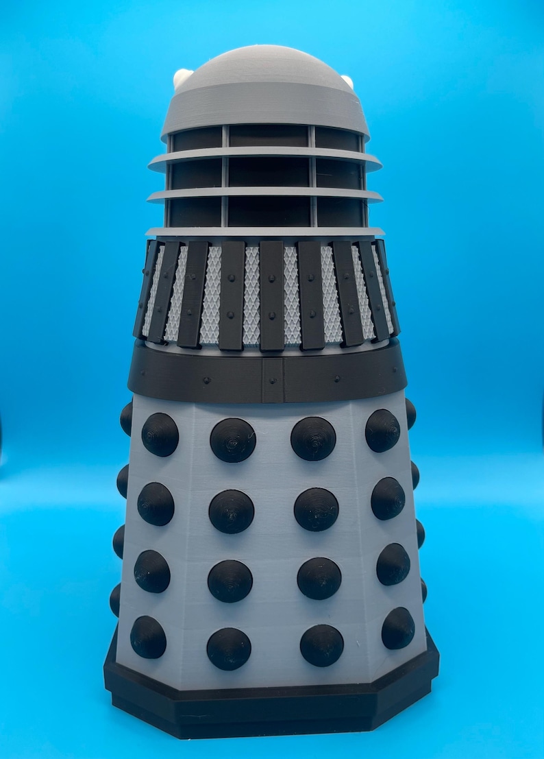 Doctor Who Classic Dalek | Dalek Figure, 3D Printed Fan Art | Grey and ...