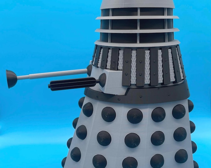 Doctor Who Classic Dalek | Dalek Figure, 3D Printed Fan Art | Grey and ...