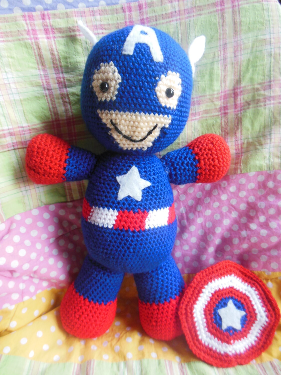 Captain America Crochet PATTERN - Etsy