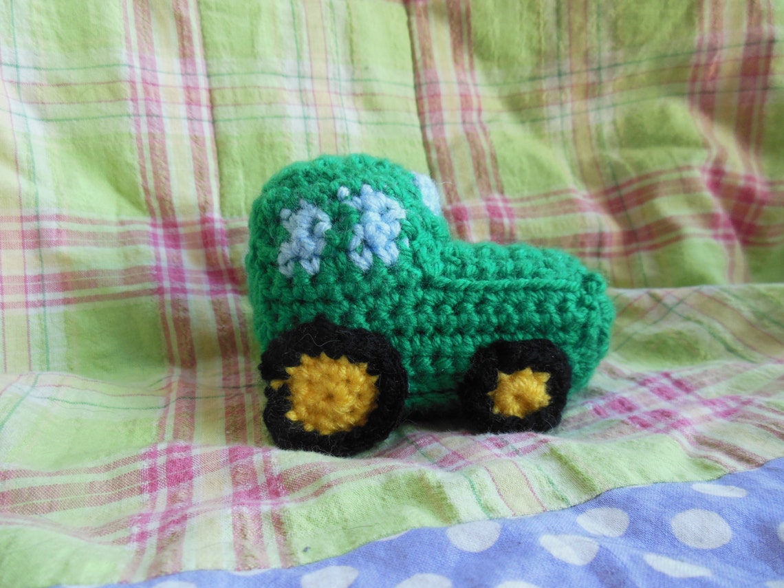 Mini Tractor Crochet PATTERN - Etsy