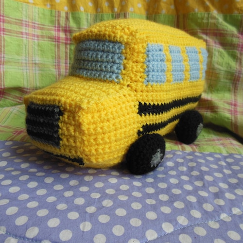 Mini School Bus Crochet PATTERN - Etsy