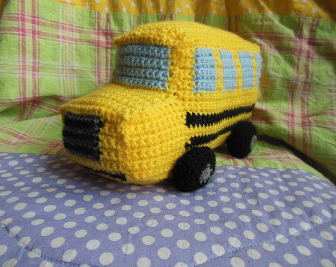 School Bus Crochet PATTERN - Etsy