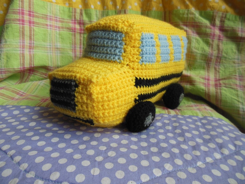 School Bus Crochet PATTERN - Etsy