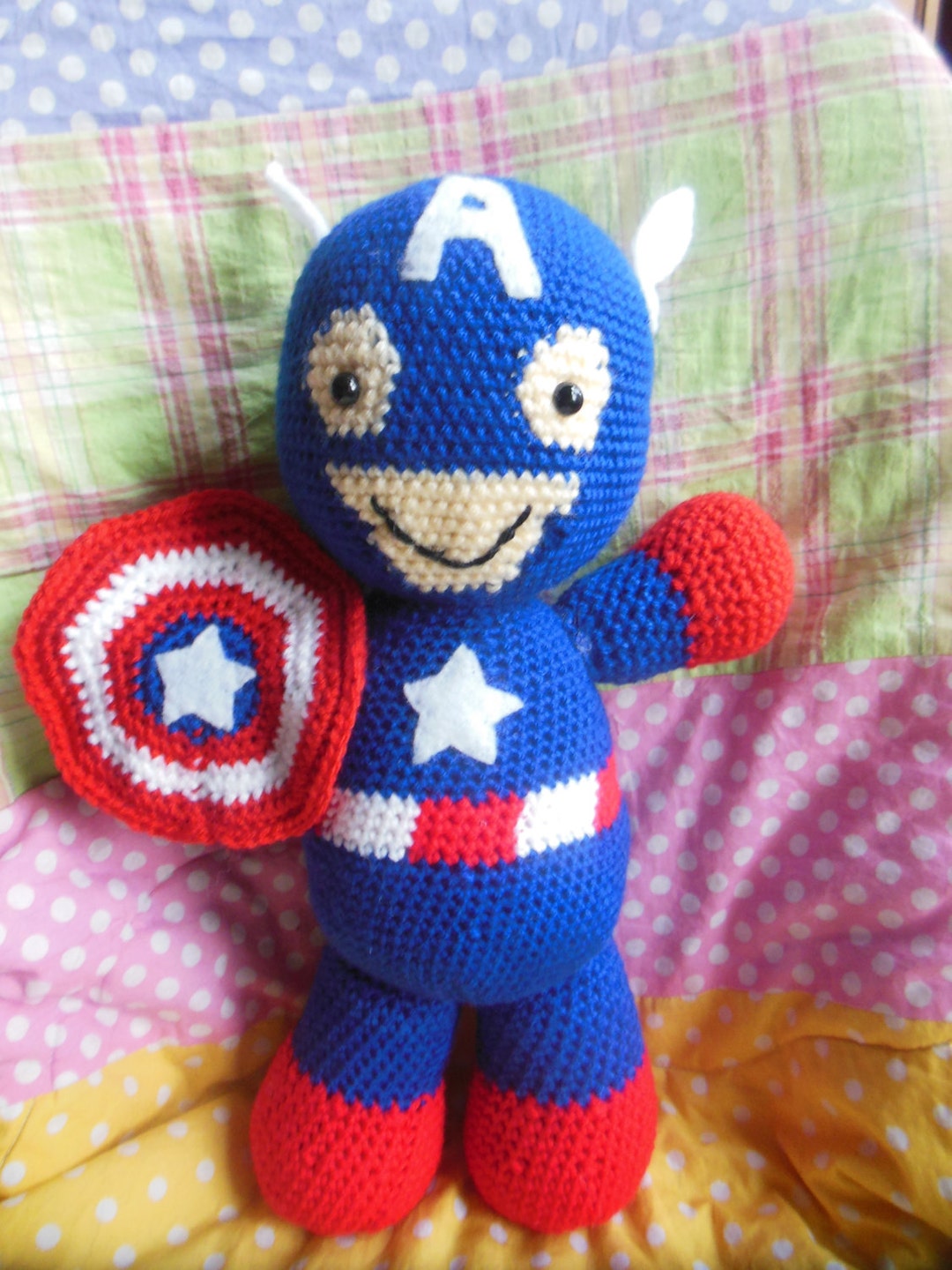 Captain America Crochet PATTERN - Etsy