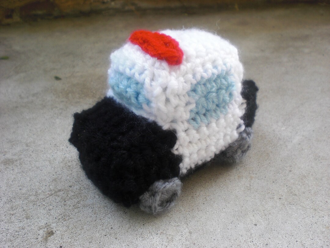 Mini Police Car Crochet PATTERN - Etsy